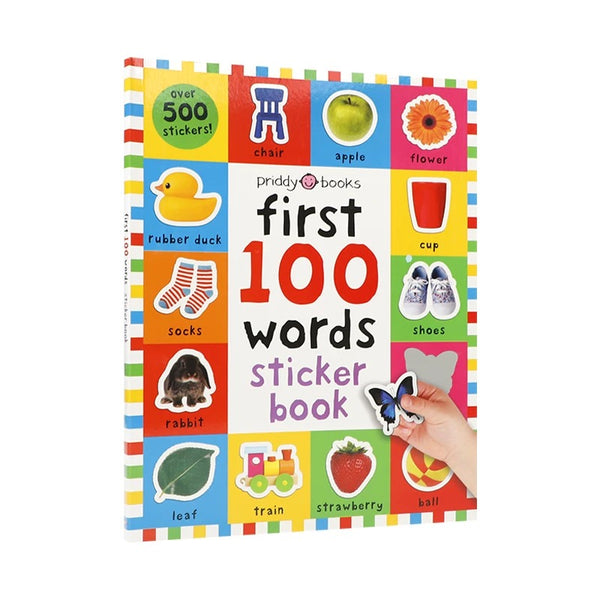 First 100 Words Sticker Book – BabyM 台灣圖書｜英語啟蒙｜兒童繪本｜互動遊戲書